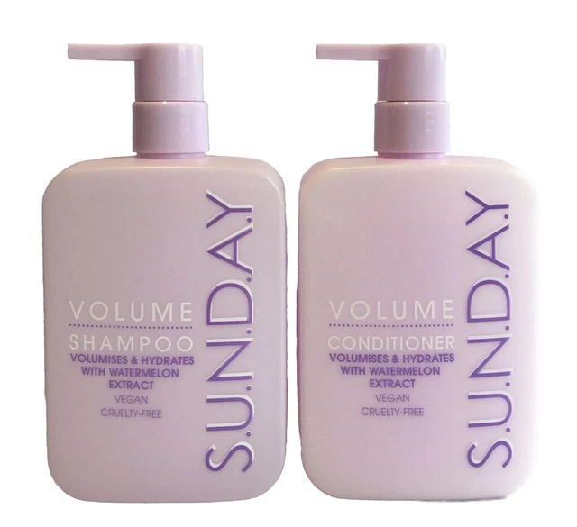 SUNDAY VOLUME SHAMPOO & Conditioner With Watermelon Extract Vegan £7.00 ...