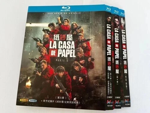 LA CASA DE papel:Season 1-5 TV Series Blu-Ray DVD BD 8 Disc All Region Box Set EUR 64,56 ...