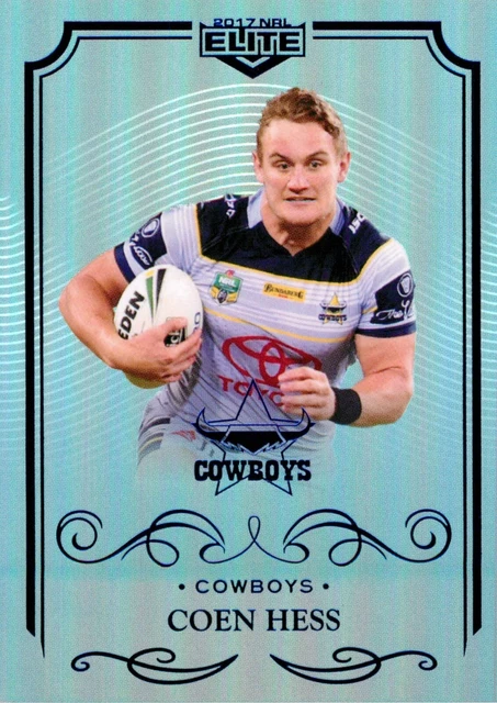 2017 NORTH QUEENSLAND COWBOYS NRL Card COEN HESS Silver Special EUR 3 ...