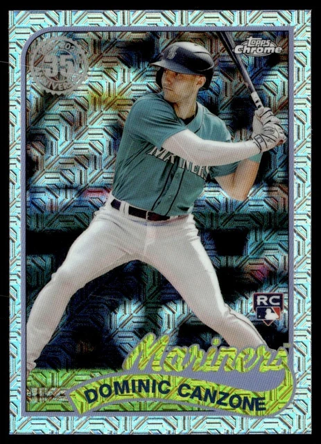 PACK ARGENT CHROME 2024 Topps Dominic Canzone RC Seattle Mariners ...