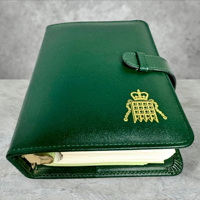 VINTAGE GREEN CUSTOMS Officer Official Folder Zip File 1980s Case with ...