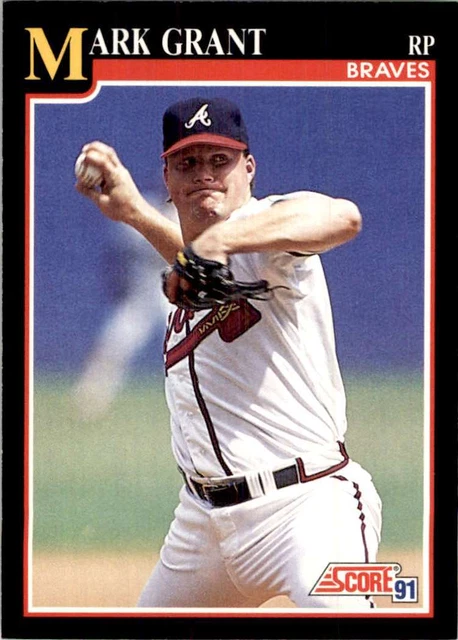 CARTE MARK GRANT signée 1991 score #824 Atlanta Braves Auto AU EUR 3,36 - PicClick FR