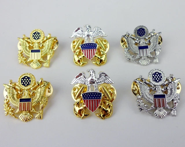 SET US MILITARY General Officer Rank Badge Shoulder Eagle Badge Pin ...