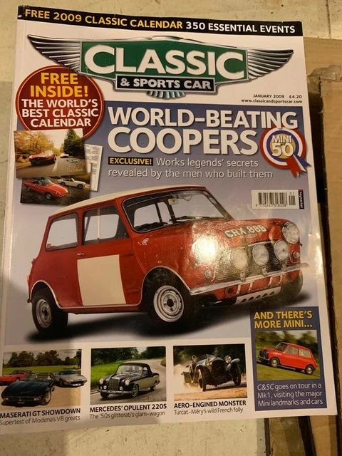 CLASSIC AND SPORTSCAR MAGAZINE complete 2009 year Collection of 12 ...