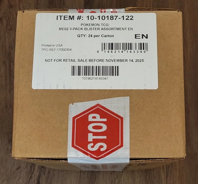 POKEMON PHANTASMAL FLAMES (Me02) 3-Pack Blister Case 24Ct. Factory ...