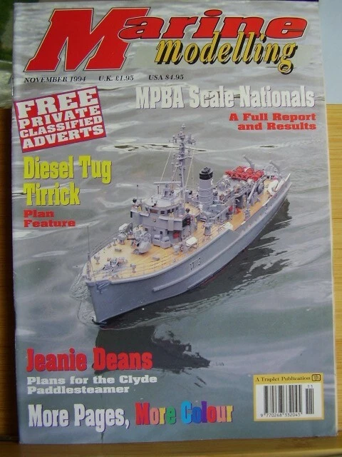 MARINE MODELLING MODEL Boats Mag 1994 November Diesel Tug Tirrick ...