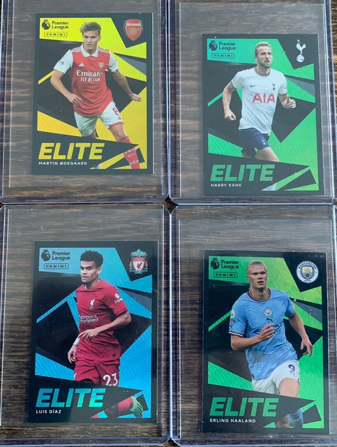 PREMIER LEAGUE 2022 2023 Panini Stickers Elite Parallel Green Orange ...