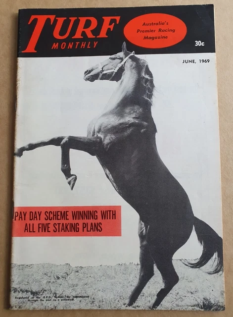 TURF MONTHLY MAGAZINE 1969 Australia Yearlings Stallions Trotting Horse ...