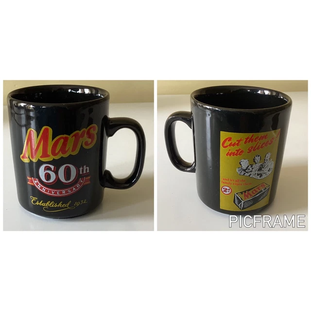 VINTAGE COLLECTIBLE MARS Chocolate Bar 60th Anniversary 1932-1992 Mug £ ...