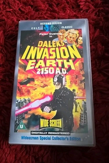 VHS VIDEO TAPE - Doctor Who - Daleks Invasion Earth 2150 A.D. - Peter ...