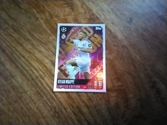 KYLIAN MBAPPE LIMITED Edition Card Match Attax 2024-25 £7.99 - PicClick UK