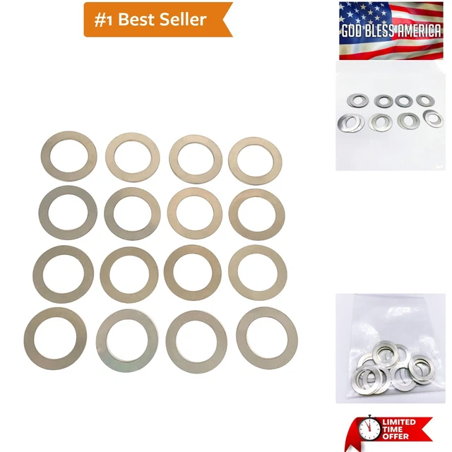 PRECISION BARREL SHIM Kit 1/2x28 Muzzle Brake - 16 Pieces of Stainless ...