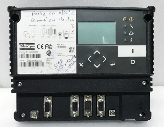 ATLAS COPCO MK5 Air Compressor Controller Gateway Modbus P1900520060 ...