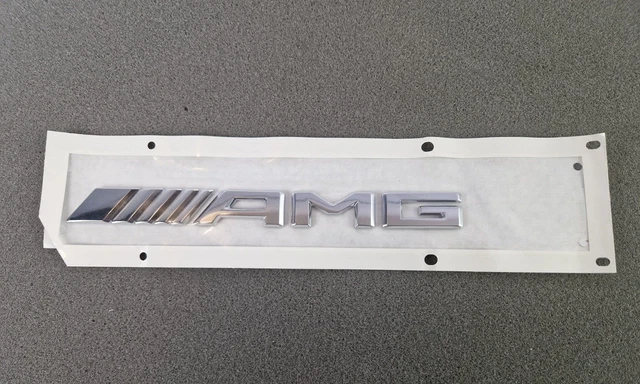 ORIGINAL MERCEDES AMG lettering silver logo emblems tailgate rear new £ ...