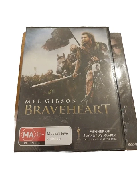 BRAVEHEART (DVD, 1995) CLASSIC MEL GIBSON MA15+ 1995 NEXT DAY POSTING ...