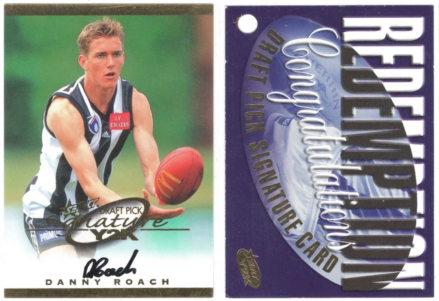 2000 AFL MILLENNIUM DRAFT PICK SIGNATURE CARD DS7 Danny ROACH ...