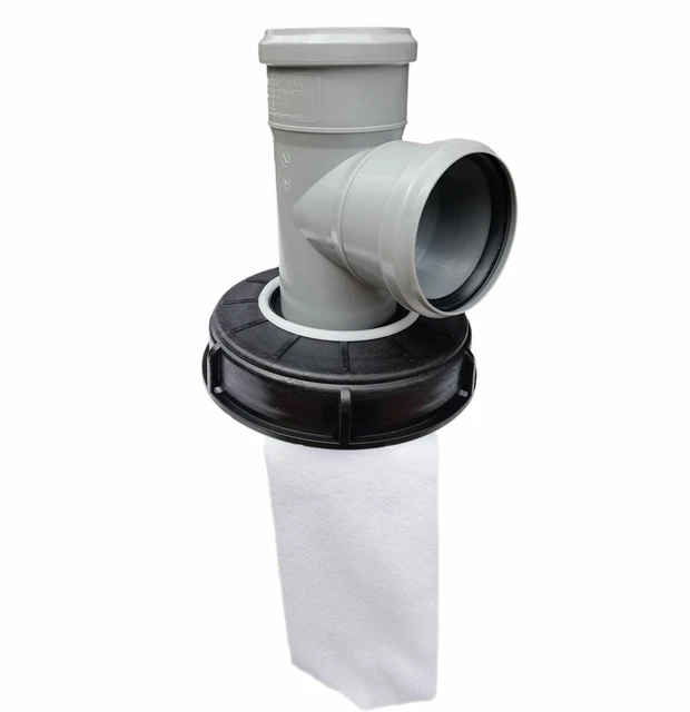 IBC LID FILTER rainwater filter DN 150 HT branch DN 75 felt £22.14 ...