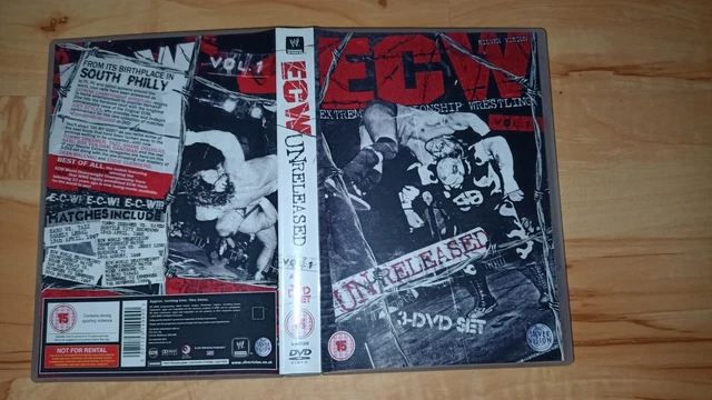 WRESTLING 3 DVD SET ECW Unreleased vol.1 Silver Vision englisch WWE WWF ...