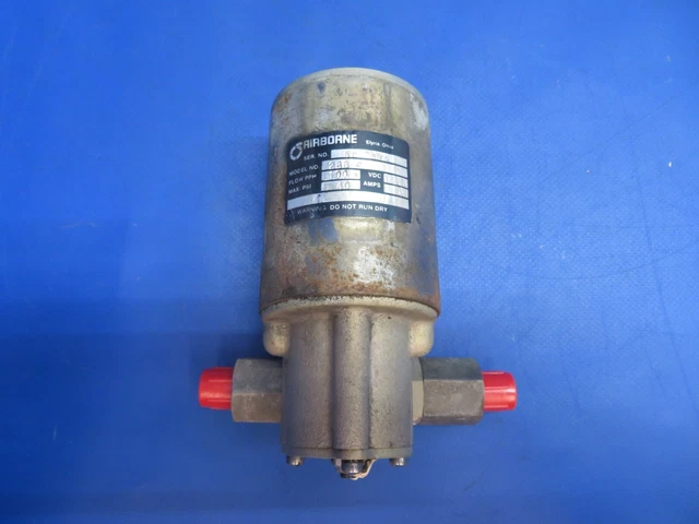 PIPER PA-28R-201T ARROW Airborne Fuel Pump w/ Brackets 14V P/N 2B6-44 ...