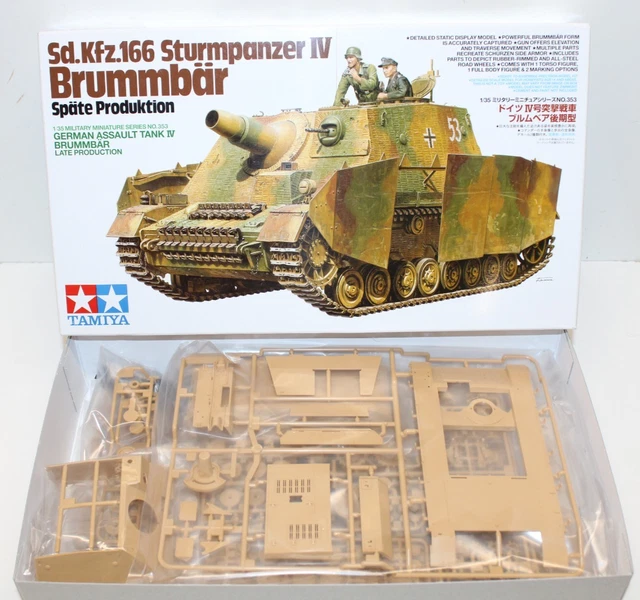 TAMIYA 1/35 MODEL Kit 35353 Sd.Kfz.166 Sturmpanzer IV Brummbar Spate ...