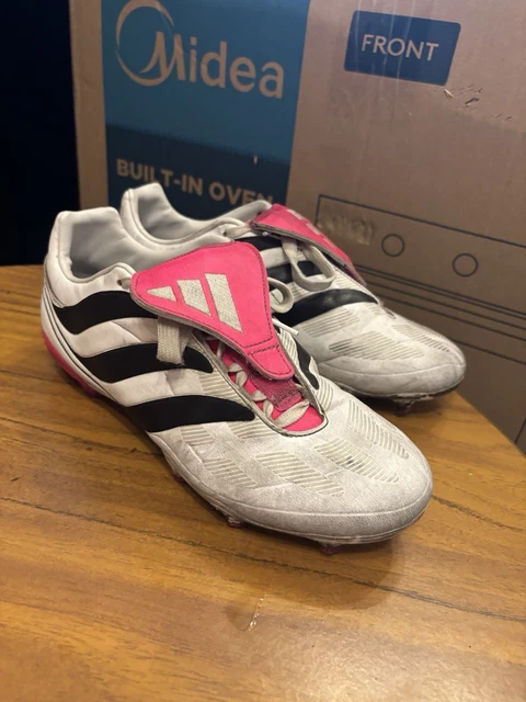 ADIDAS PREDATOR PRECISION + UK 7.0 Beckham Pink White Boots Rare £74.99 ...
