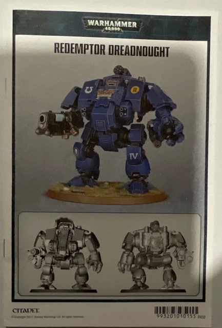 WARHAMMER 40K SPACE Marines Primaris Redemptor Dreadnought $60.00 ...