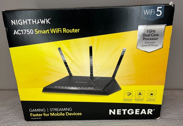 NETGEAR R7600 NIGHTHAWK AC1750 Smart WiFi Router - R6700-100NAS (NEW ...