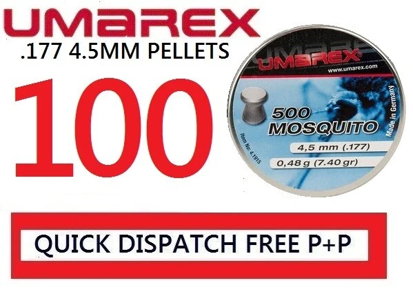 UMAREX MOSQUITO .177 Air Rifle Pistol Airgun Pellets 10/50/100 sample ...