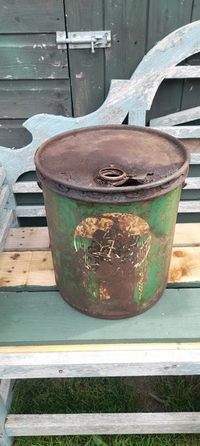 CASTROL AGRICASTROL VINTAGE farm oil grease can .vintage display very ...