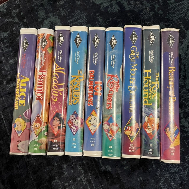 RARE WALT DISNEY'S The Classic Black Diamond VHS Tapes Lot $10.00 ...