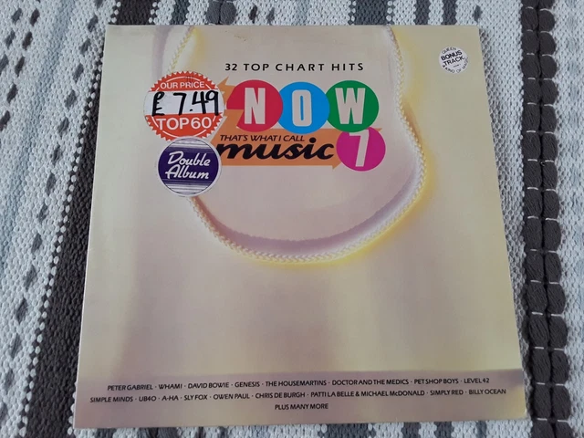 NOW THATS WHAT I CALL MUSIC 7.. Original 1986 vinyl release. QUEEN ...