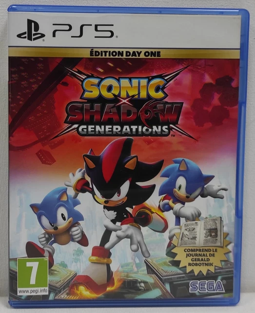 SONIC X SHADOW Generations Jeu PS5 Avec le Journal de Gérald Robotnik ...