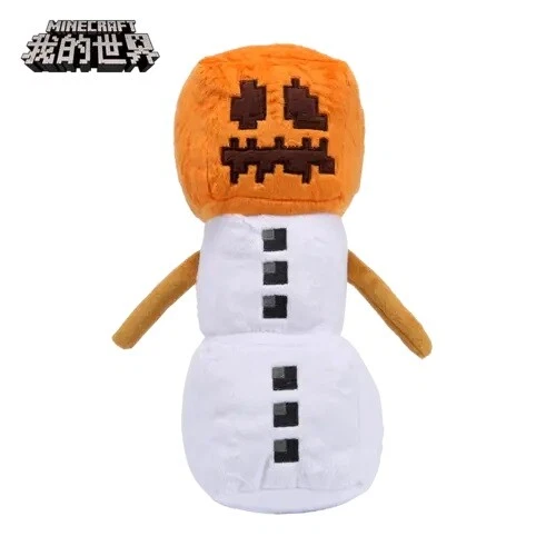 18CM FOR MINECRAFT Snow Golem Plush Toys Stuffed Doll Soft Plushies ...