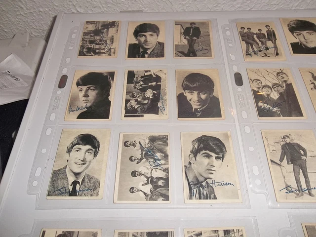 THE BEATLES NEMS A B&C Trading Cards Full Set All 60 Genuine From 1963 ...