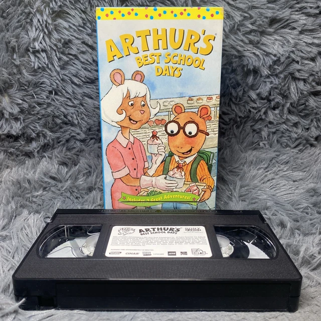 ARTHUR: ARTHUR’S BEST School Days VHS Tape 2001 3 Great Adventures PBS ...