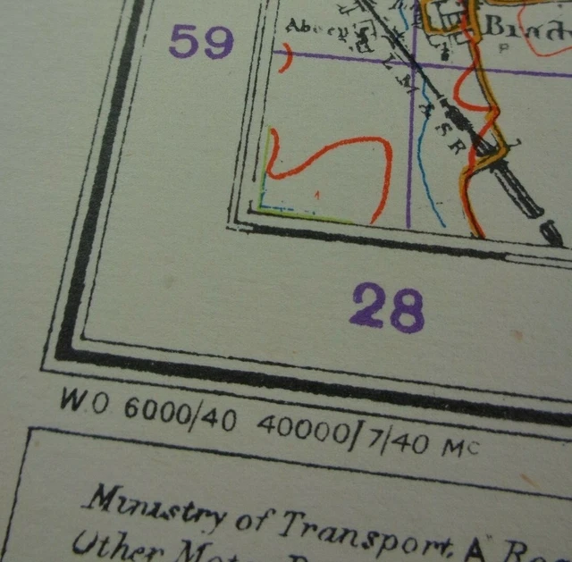 WW2 BATTLE OF BRITAIN (July 1940) WAR OFFICE map entitled "BEDFORD" £17 ...