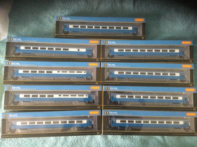 COMPLETE SET OF 9 Hornby OO Gauge ‘Midland Pullman’ HST Mk3 Coaches ...