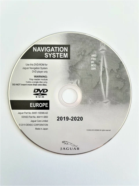 ORIGINAL 2020 SAT NAV DISC MAP UPDATE JAGUAR XF XK XKR NAVIGATION DVD ...