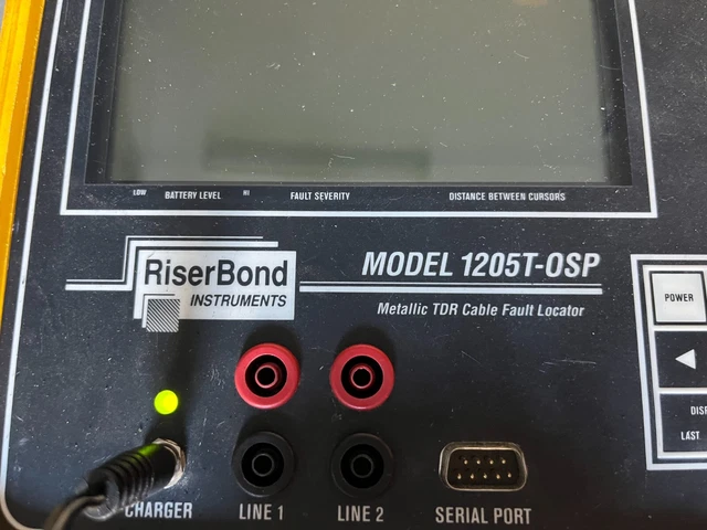 RISERBOND 1205T-OSP DUAL Metallic Time Domain Reflectometer Cable Fault ...