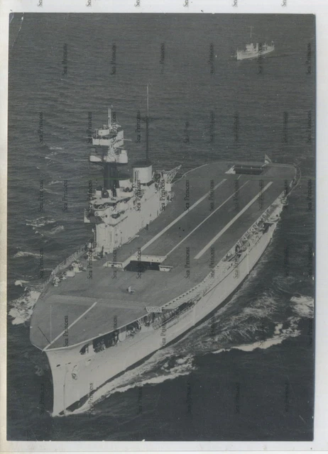 ROYAL NAVY PHOTO HMS Eagle aircraft carrier spring 1935 blt elswick on ...