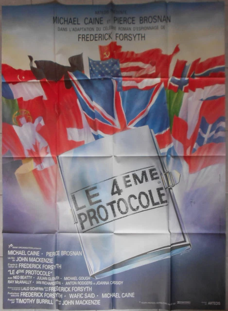 AFFICHE LE QUATRIEME PROTOCOLE Fourth Protocol MICHAEL CAINE Brosnan ...