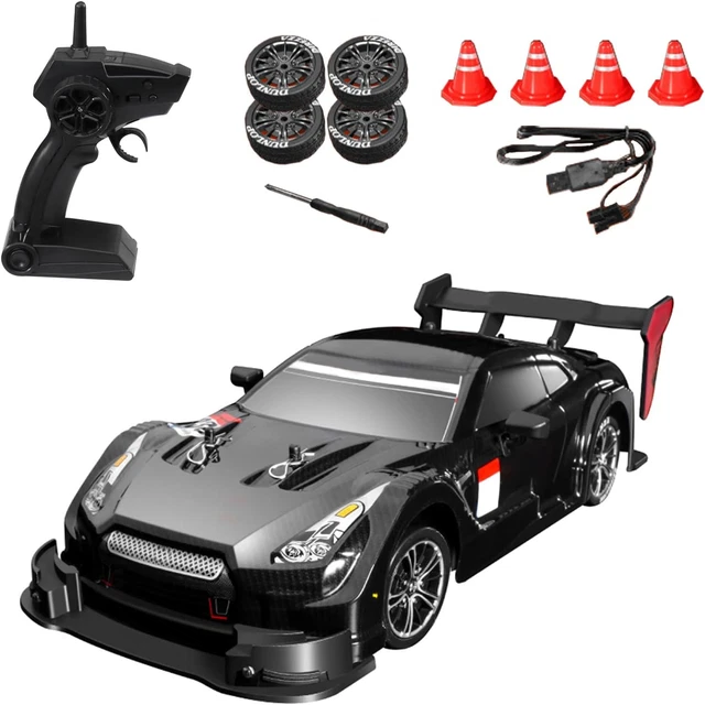 RC DRIFT CAR, 2.4Ghz 4WD Remote Control Racing Car with Lights, High ...