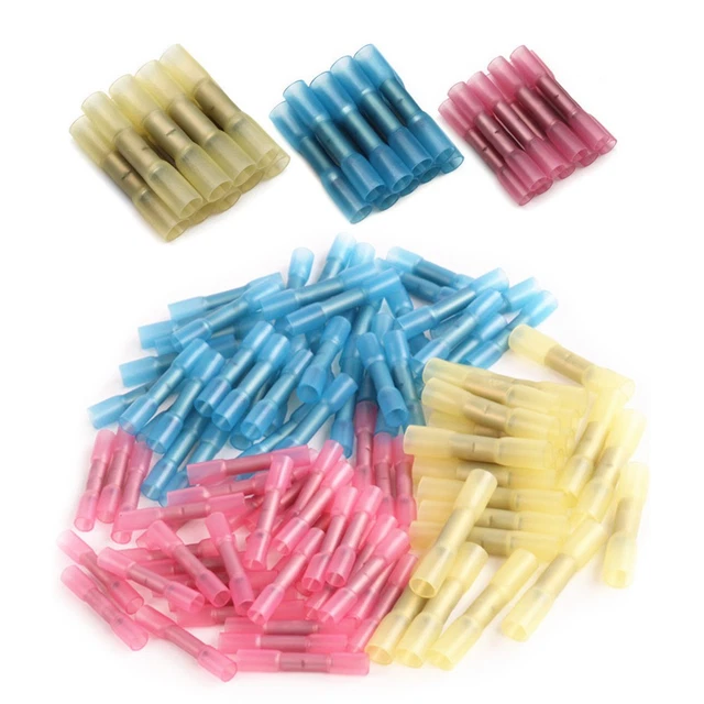 100 PCS WIRE Crimp Connectors Insulated Terminals Electrical Quick $26. ...