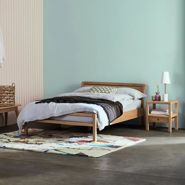 RADIUS KINGSIZE WOODEN Bed Frame - Oak ( B Grade ) £299.99 - PicClick UK