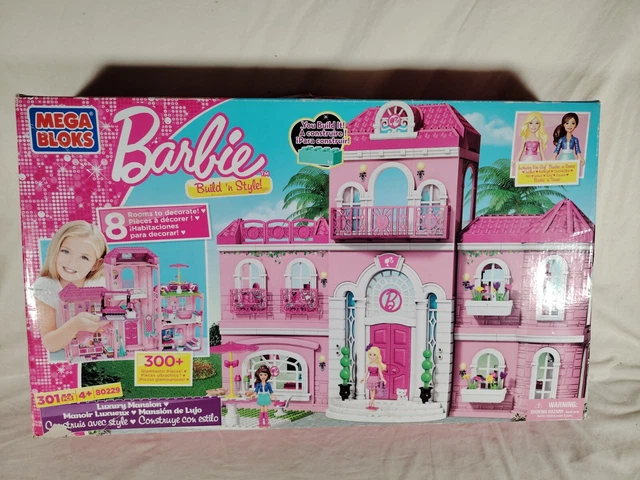 MEGA BLOKS BARBIE Luxury Mansion With Box & Instructions See ...