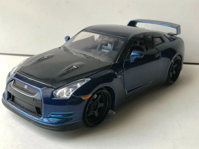JADA TOYS Fast & Furious Brian's 2009 Nissan Gt-R R35 Blue 1:24 New No ...