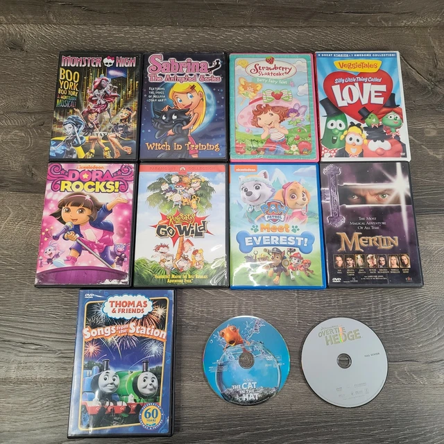 LOT OF 11 DVDs Kids Nickelodeon RugRats Animated Dr Seuss The Cat in ...