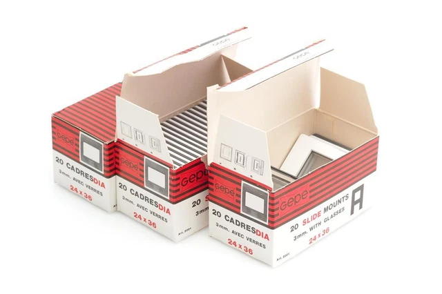 GEPE 24X36 50 Slide Mounts 3mm w.Glasses Diarahmen (1708806883) EUR 50 ...
