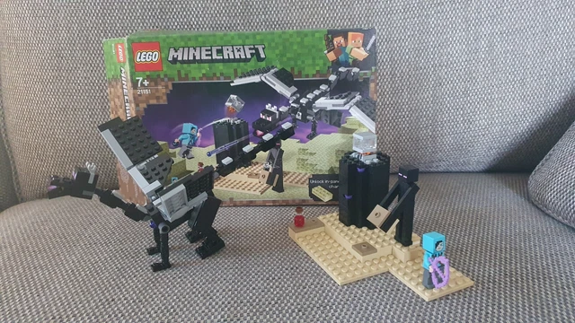 LEGO MINECRAFT 21151 The End Battle Enderman Ender Dragon Slayer ...