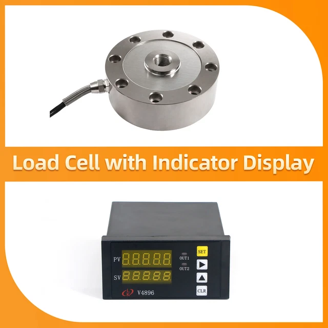 DIGITAL FORCE GAUGE with Load Cell Sensor Test Force Weight Pressure 0 ...